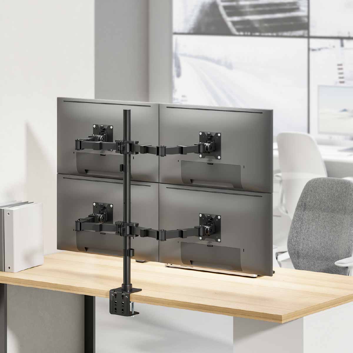 Articulating Monitor Arm Full Motion, Ergonomic & Space-Saving