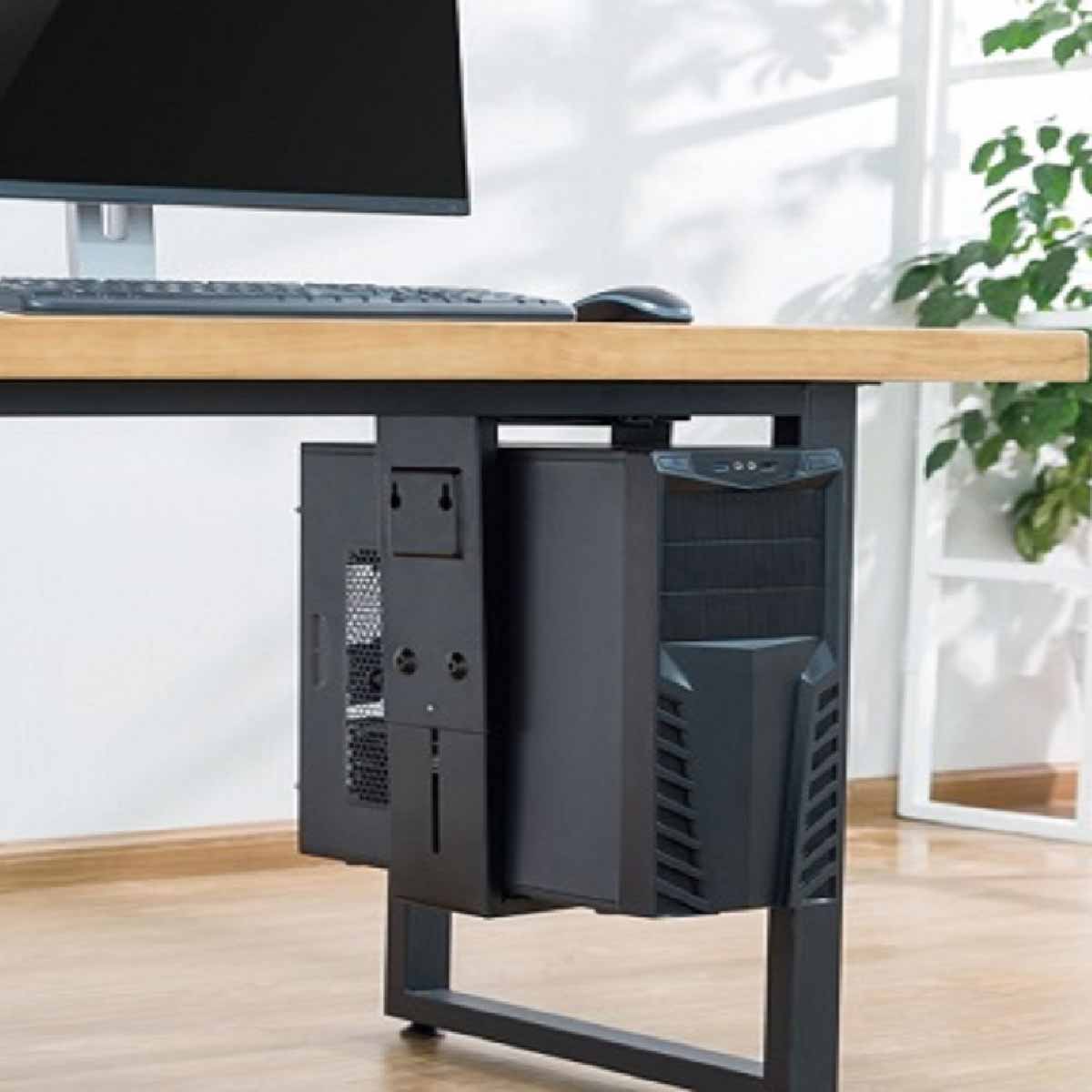 Adjustable Under-Desk/Wall Cpu Mount