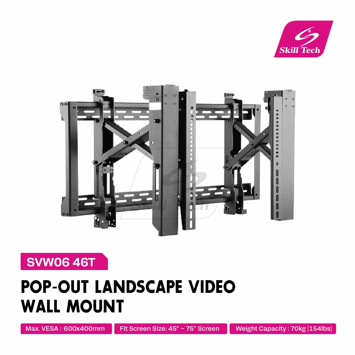Pop-Out Landscape Video Wall Mount