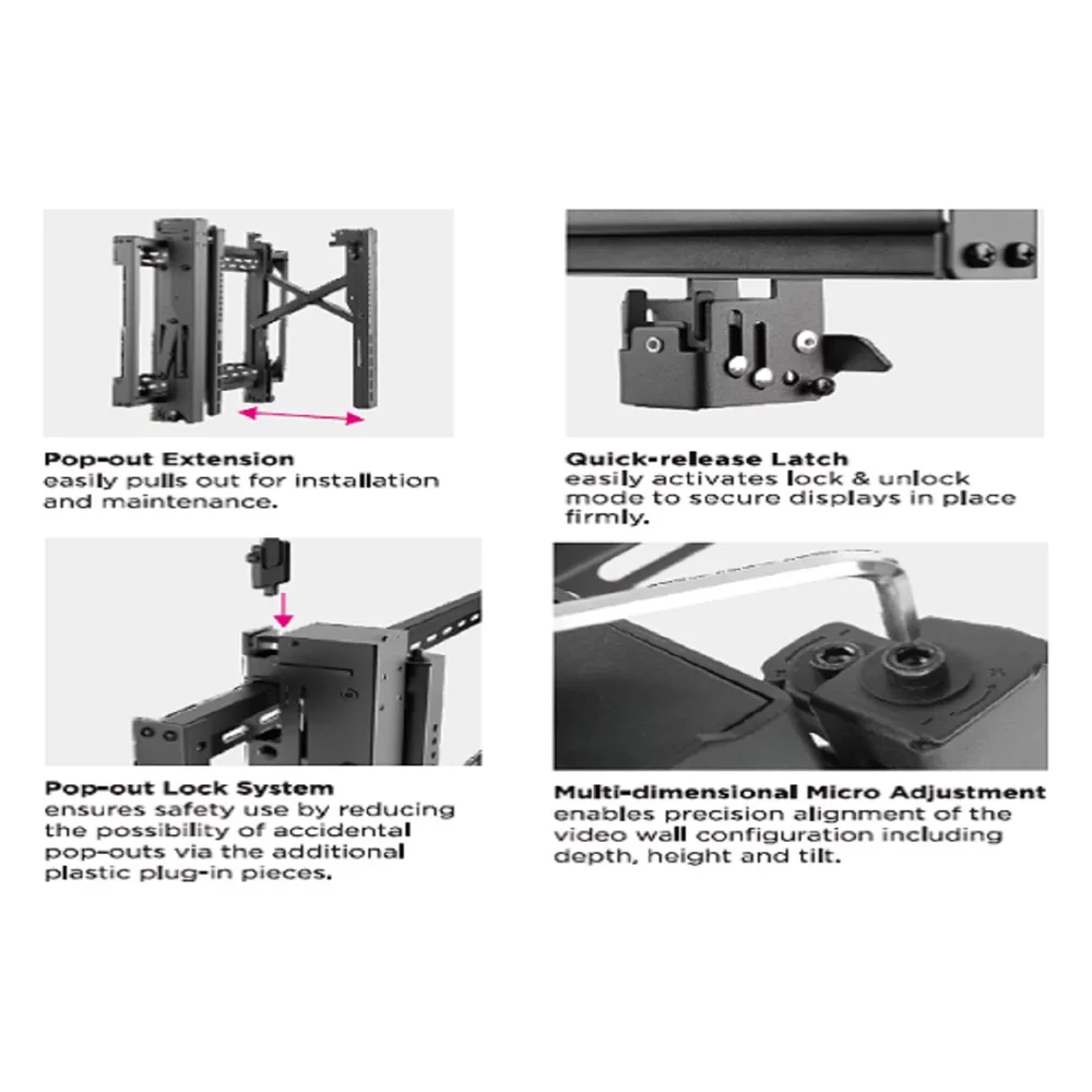 Pop-Out Landscape Video Wall Mount